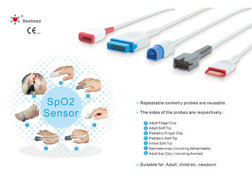 Quality Reusable SpO2 Sensor & Disposable SpO2 Sensor factory from China