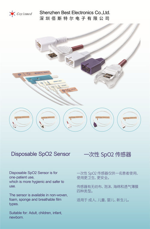 Quality Reusable SpO2 Sensor & Disposable SpO2 Sensor factory from China