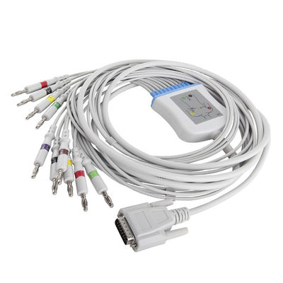 Mindray DECG-03A M2461A ECG Cable And Leadwires IEC 4.0 Banana Connector