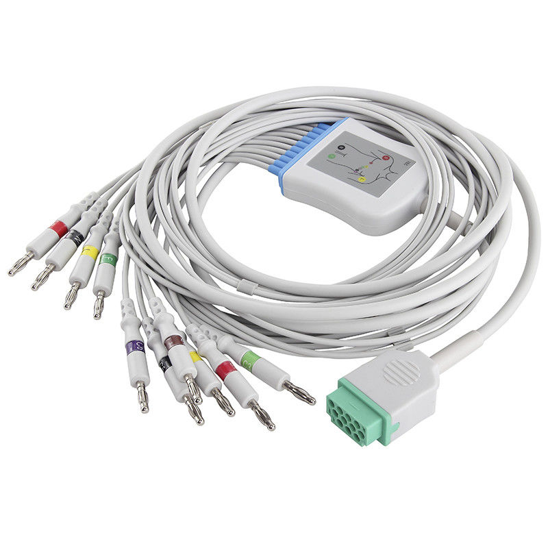 GE Healtcare Marquette 10 lead EKG Cable for Cath-Lab Dash Eagle Mac ...