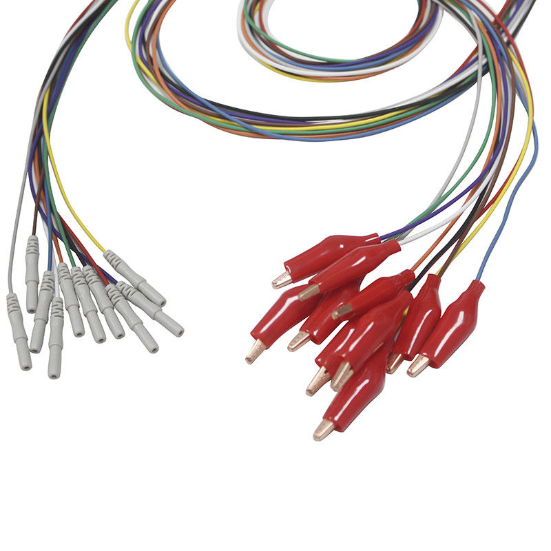 Din 1.5mm style Grabber with Soft outer shell Alligator Clip EEG ...