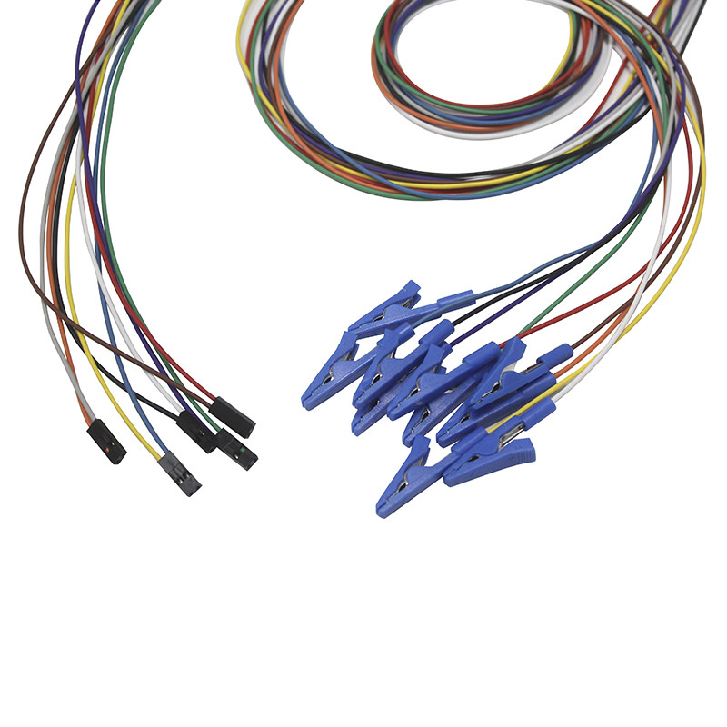 DuPont 2 Pin Plug Grabber crocodile Clips Alligator Clip EEG Electrodes ...