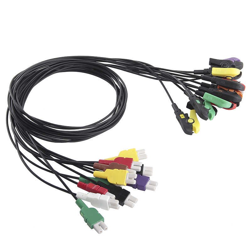 GE Marquette 10 Lead X-Ray ECG Radiotranslucent Cable And Leadwires