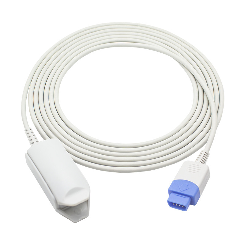 GE Datex Ohmeda OxyTip TruSignal Tech TS-F-D SpO2 Sensor 9Pin Adult ...