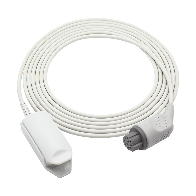 GE OXY-F4-N TS-F4-N Reusable SpO2 Sensor AS/3 CS/5 Oscar 10Pin Adult ...