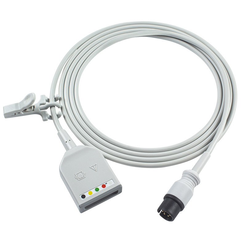 Mindray 0012-00-1255-01 TPU ECG Trunck Cable AAMI 6Pin ECG Cable