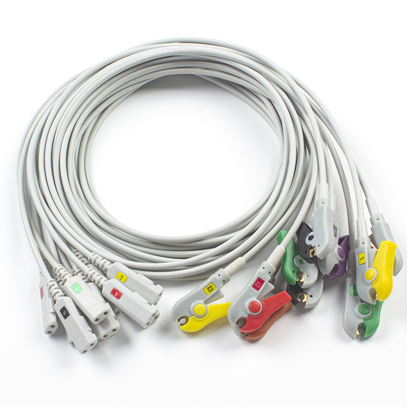CONMED D Series ECG Lead Wire Twin Pin DL10 DL36-10 10 Lead Banana ...