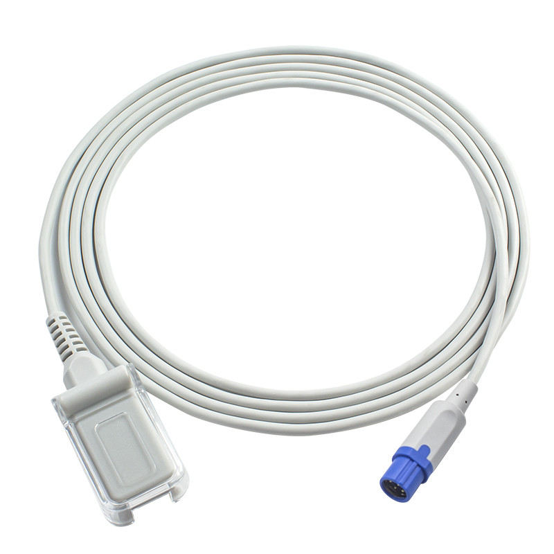 Drager Siemens SpO2 Sensor Probe 7Pin To DB9 SpO2 Extension Cable 2.4M TPU