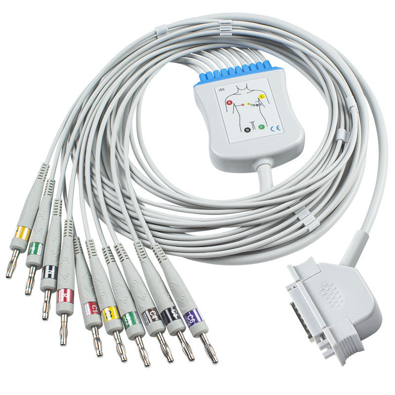 GE Hellige ECG Cable For Cardiosys Monitor EK36 EK403 EK4 EK413 EK43 ...
