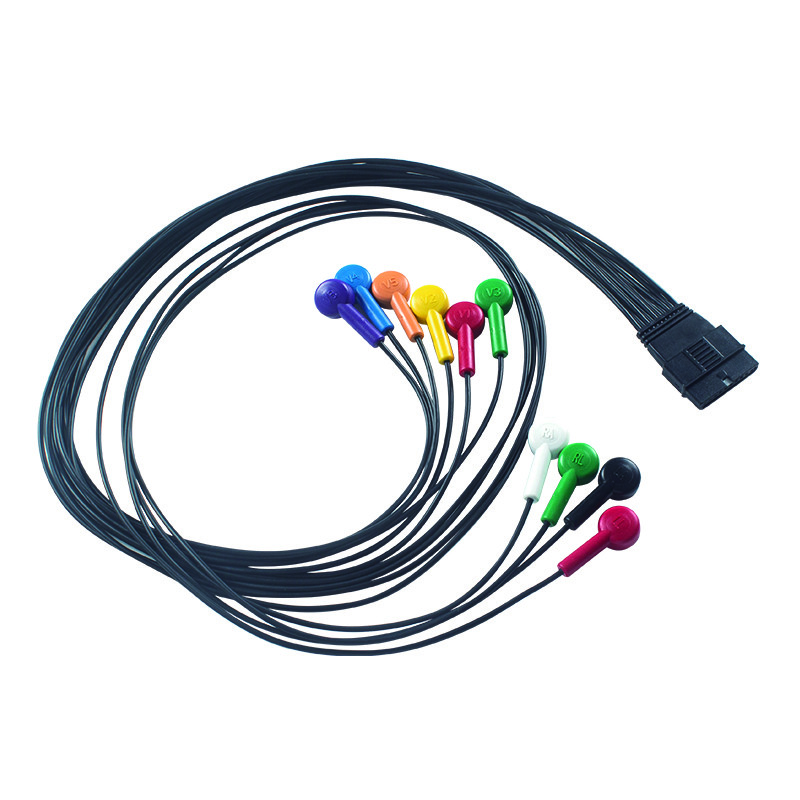 IEC/AHA Color Coding Schiller MS-12 Blue Compatible ECG Patient Cable ...